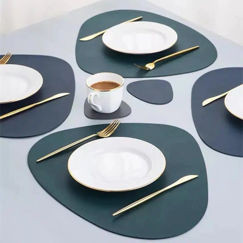 PU Leather table Mats and Coasters | Hestia + Co.